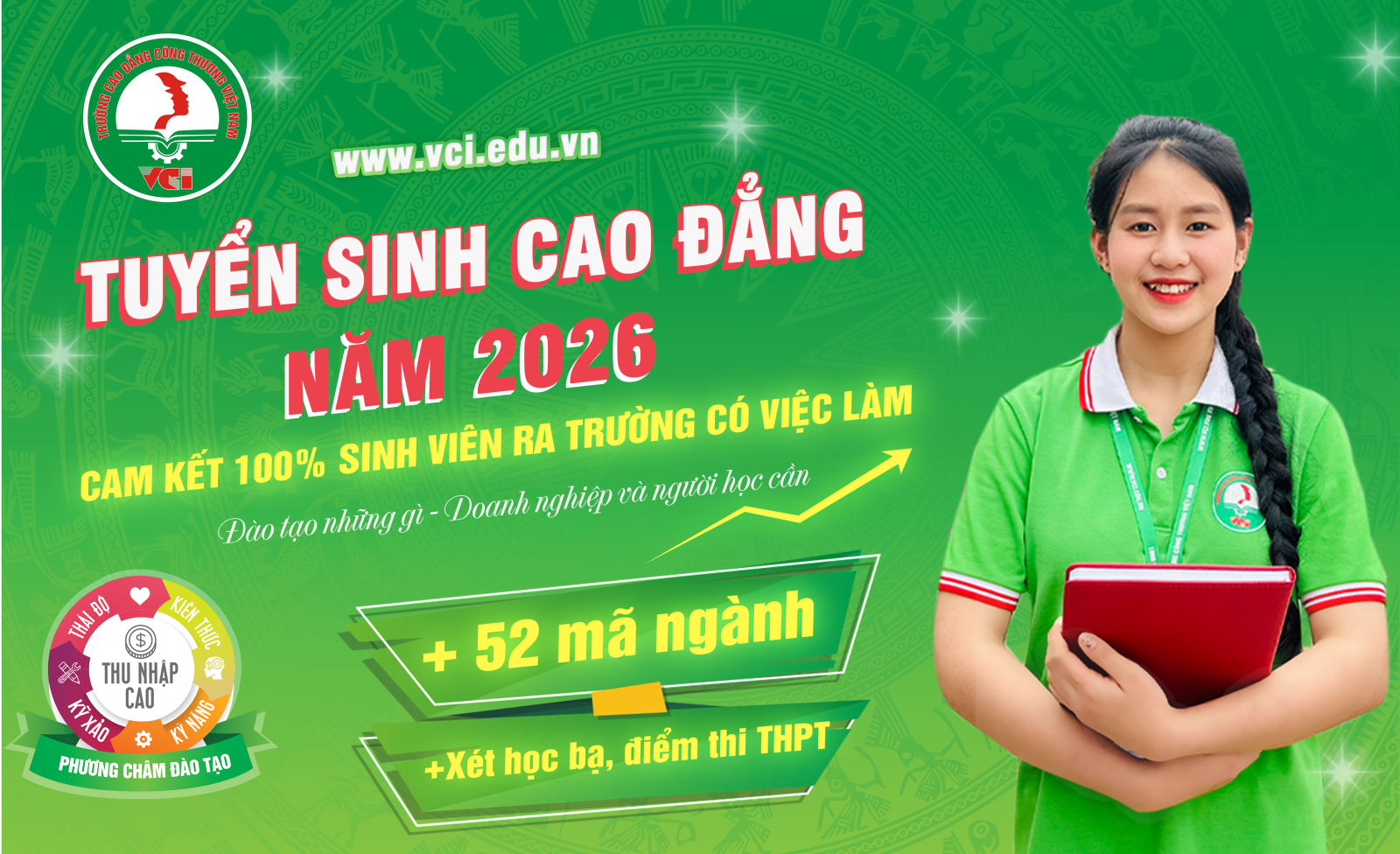 Xét Tuyển Cao Đẳng Chính Quy 2026 - Trường cao đẳng công thương Việt nam